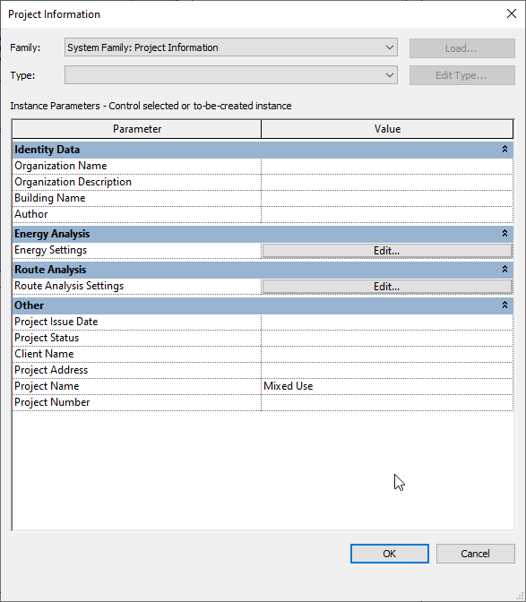 Synchronize Project Information.